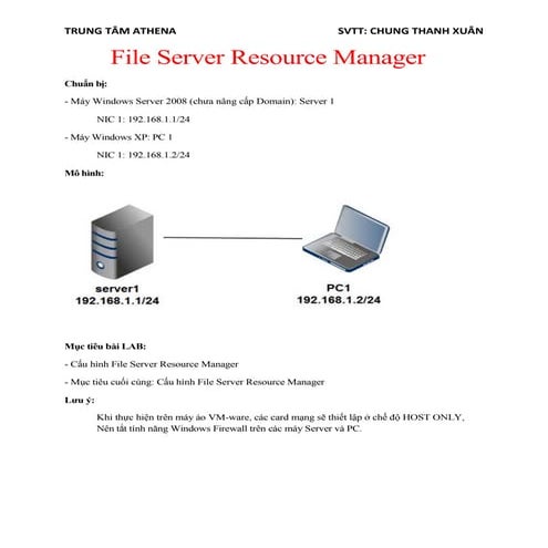 Filer serverresourcemanager | PDF