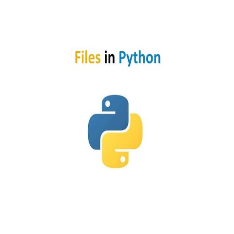 File Handling Python | PPT