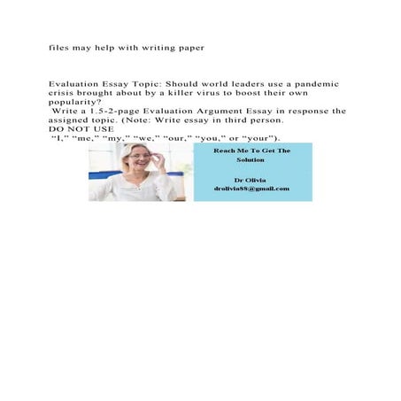 files may help with writing paperEvaluation Essay Topic Sho.docx