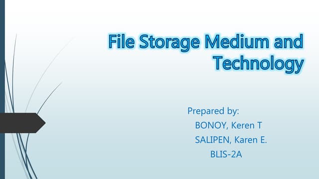 Storage devices | PPTX