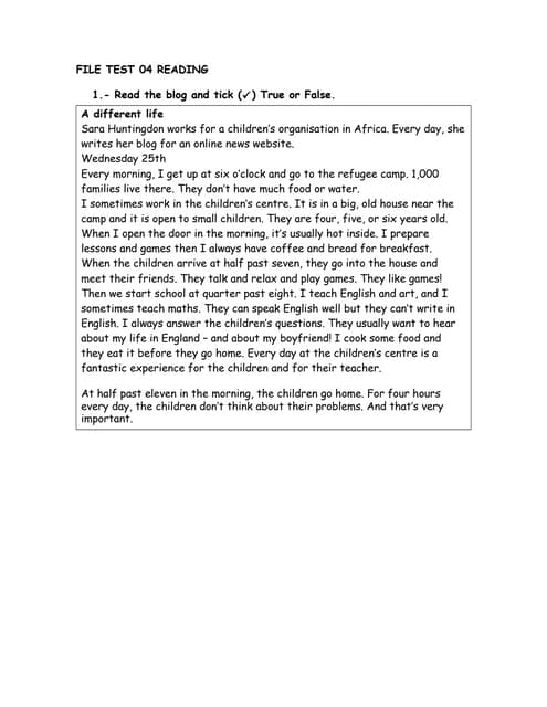 File Test 07 Reading | PDF