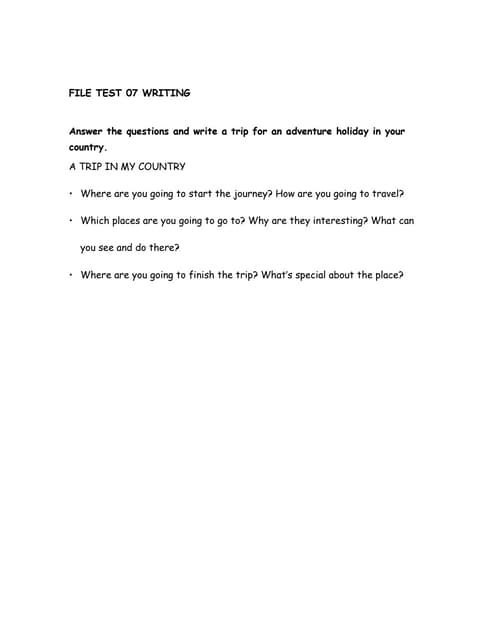File Test 06 Writing | PDF
