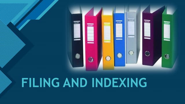Filing and record keeping | PPT