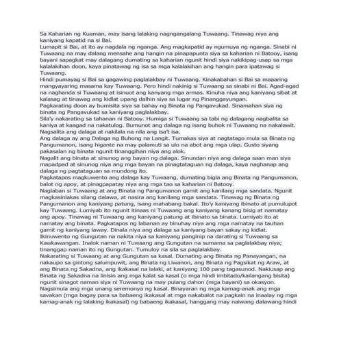 Bantugan (Epic of Maranao) | PPT