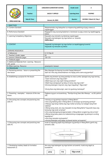 FILIPINO Quarter two (2) WEEK two ( 2).docx