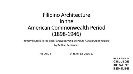 Philippine architecture ( post war period ) | PPT