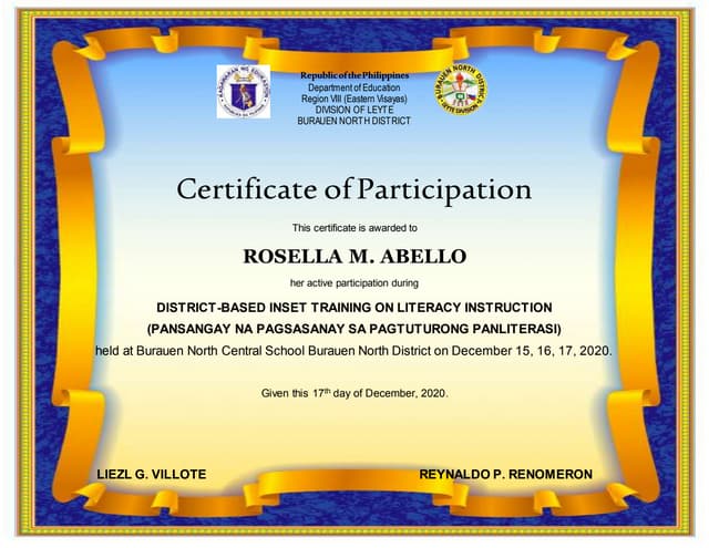 Sample editable certificate WITH HONORS 2023 - 2024.docx | Professional ...