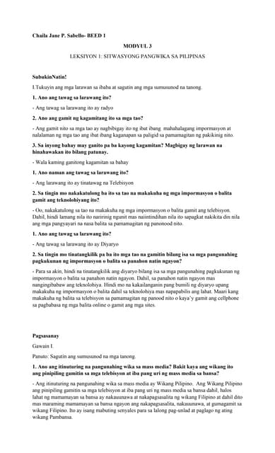 Pagsagot ng Tanong Batay sa Ulat o Tekstong Nabasa o Napakinggan.pdf
