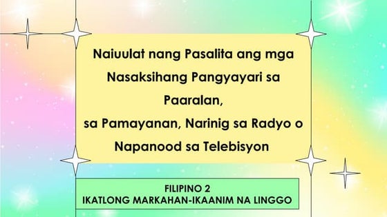 Paggawa ng Dayagrama ng Ugnayang Sanhi at Bunga | PPTX