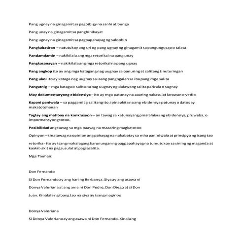 Filipino reviewer | DOCX