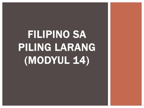pictorial-essay.FILIPINO SA PILING LARANG | PPTX