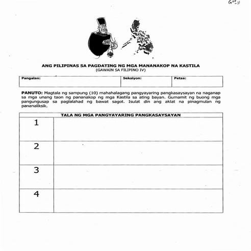 Filipino take home quiz | PDF