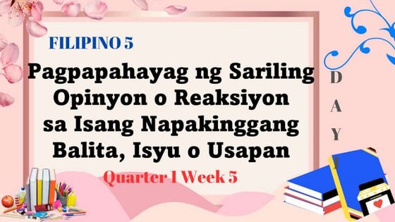 ESP 5 PPT Q3 W5 Day 1-5 - Nakapagpapakita Ng Magagandang Halimbawa Ng Pagiging Responsableng ...