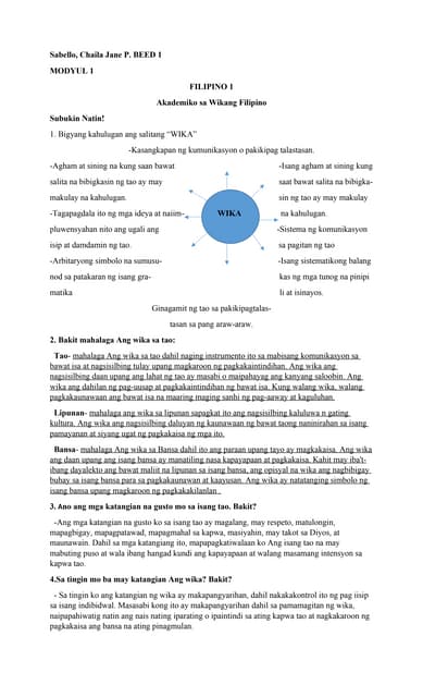 PAKSA 6 Ang Linggwistika at ang Wikang Filipino.pptx