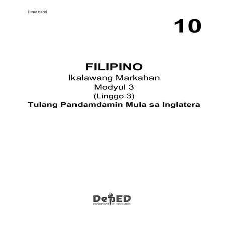 Filipino 10-q2-week-3 | PDF