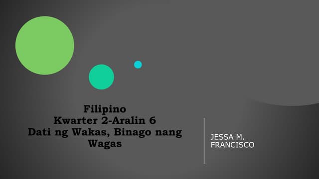 Filipino 9 | DOCX