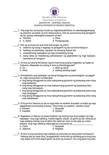 Diagnostic test in filipino 5.docx