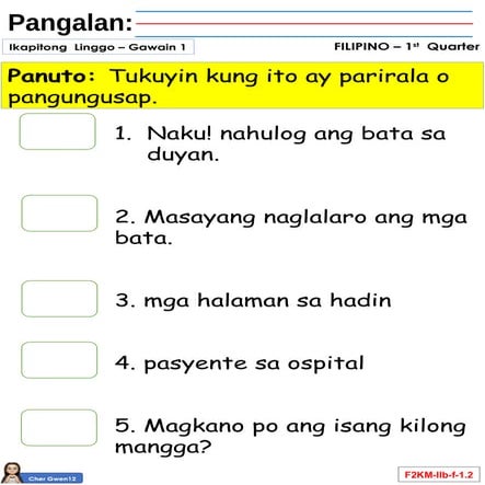 Quarter 1 Garde 2FILIPINO2-Worksheets-Q1-W7.pptx
