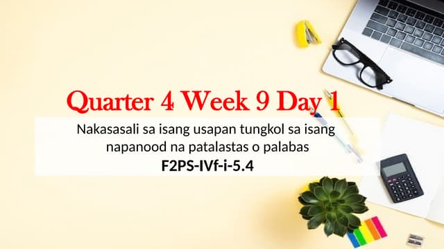 grade 6 filipino powerpoint presentation week 2 quarter 2 | PPTX