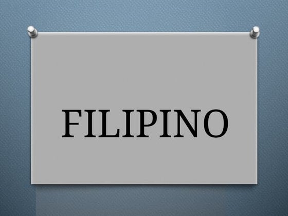 Filipino 4- | PPT