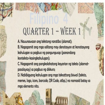 Filipino 4 Quarter 1 Week 1 DEPED MATATAG | PPTX