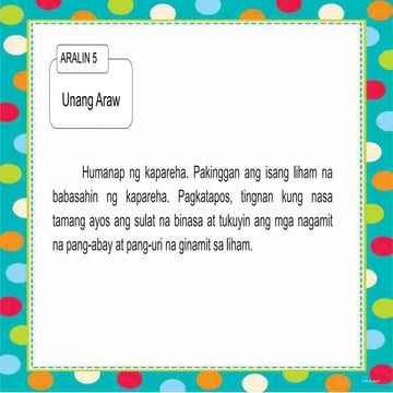 FILIPINO 5 PPT Q3 W5 Day 1-5 - Alamat, Nagagamit Ang Iba’t Iibang ...