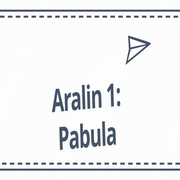 FILIPINO 6.Pabula Presentation for grade 6 | PPTX