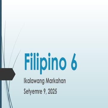 Filipino 6- TALAKAYAN TUNGKOL SA TALAARAWAN.pptx