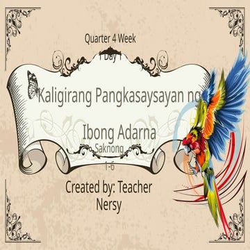 Ibong Adarna UNANG LINGGO-MODYUL 1-2-PPT.pptx