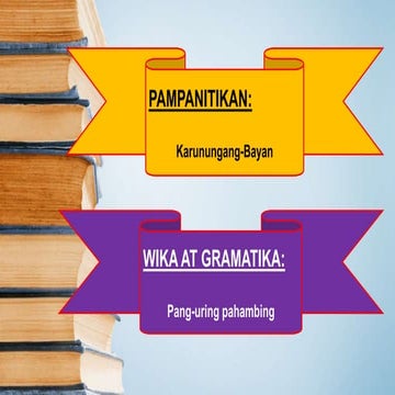 FILIPINO 8 Powerpoint Presentation Quarter 1 | PPTX