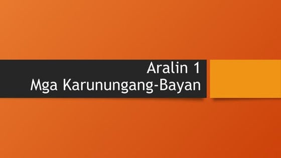 BULONG AT AWITING BAYAN | PPT