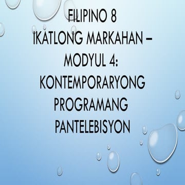 filipino 8 week 3.powerpoint presentationptx | PPTX