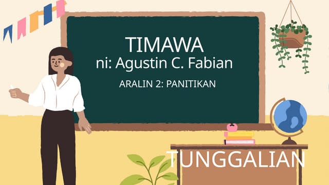 BAKIT BABAE ANG NAGHUHUGAS NG MGA PINGGAN? | DOCX