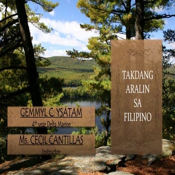 Filipino assignment | PPTX