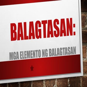 BALAGTASAN | PPTX