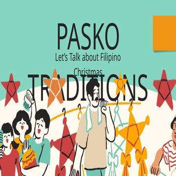 Filipino Christmas Traditions Educational Presentation in Green, Red ...