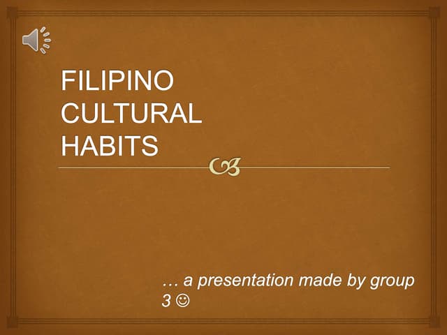 Character and culture of filipinos | PPTX