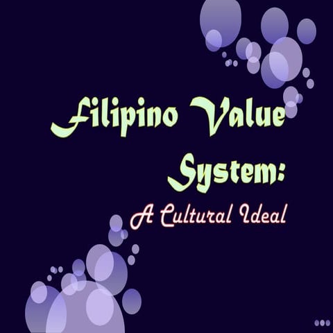 Filipino cultural values-sociology (PPT) | PPTX