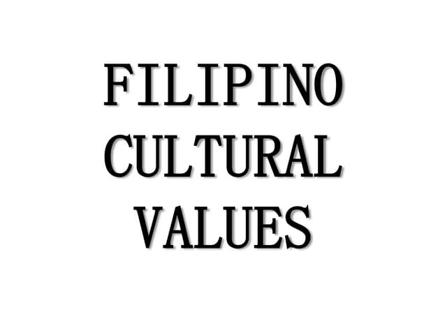 Positive and negative aspects of philippine values | PPTX