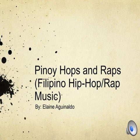 Filipino hiphop presentation | PPTX