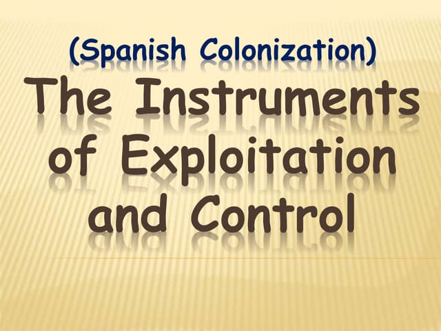 Spanish colonial government part iii | PPTX