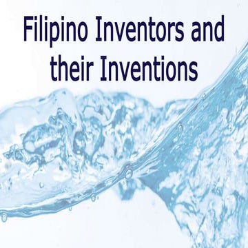 Filipino inventors and their invention | PPTX