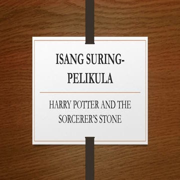 Filipino isang suring pelikula | PPTX
