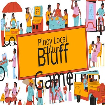 Filipino Culture Bluff Game (Philippine Pop Culture) | PPTX