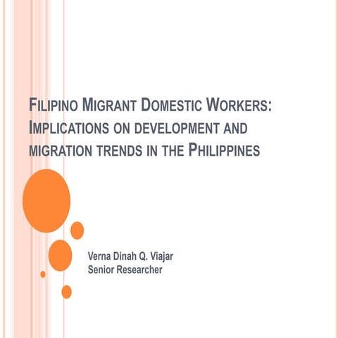 Filipino migrant domestic workers | PPT