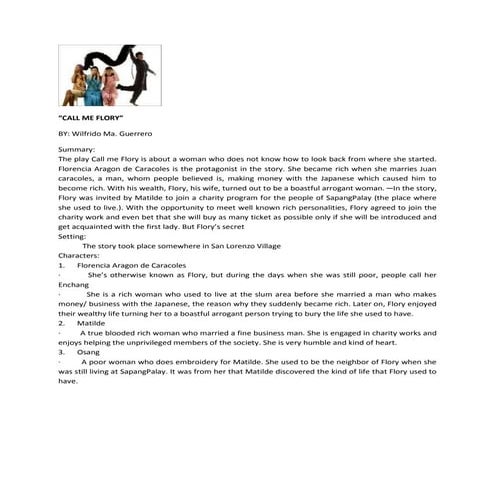 Filipino plays | DOCX