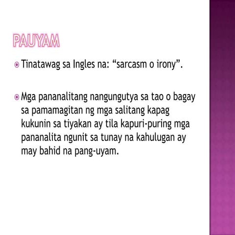 Paghihimig, Pag-uulit, Pagdaramdam, Pagtawag | PPTX
