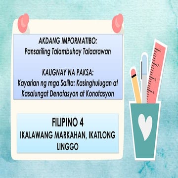 LAS #8 Pagsulat ng Talambuhay - Filipino 4 | PPTX