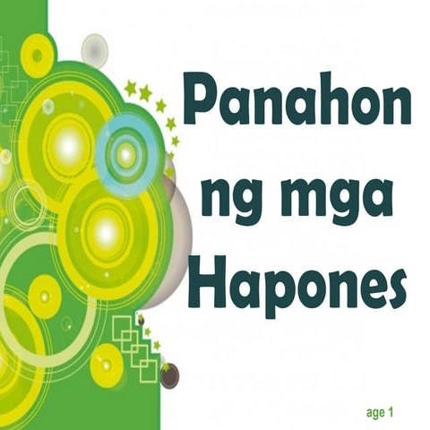 Pananakop ng hapon sa pilipinas | PPSX