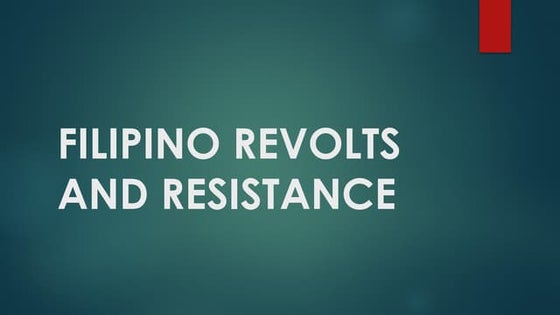 Chapter 13 filipino revolts against spain | PPTX | Christianity ...